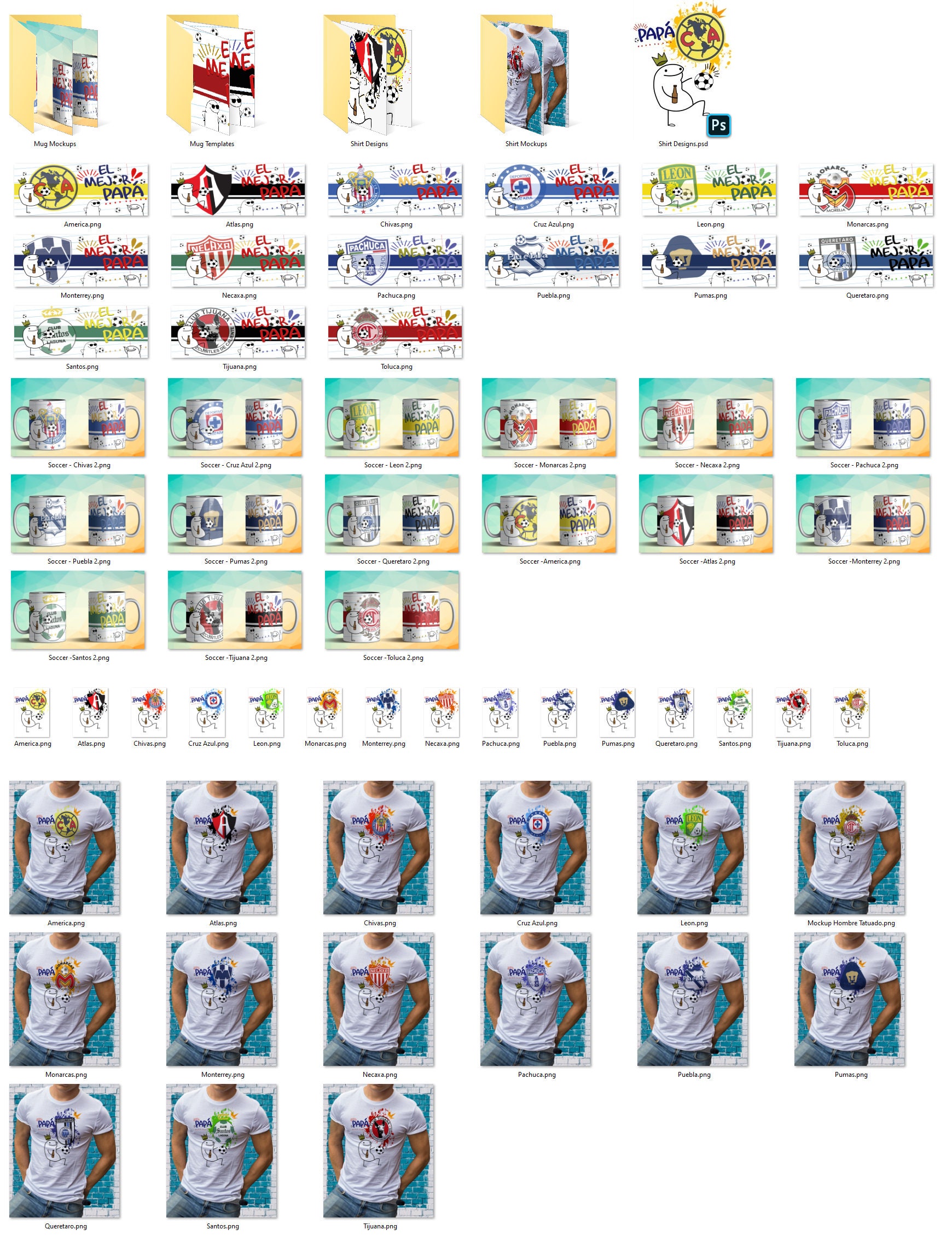 Bundle Flork Football Soccer Version 2. Father's Day - Etsy