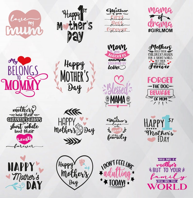 Mother's Day Mega Bundle - Mother's Day Svg - Mother's Day Pack ...
