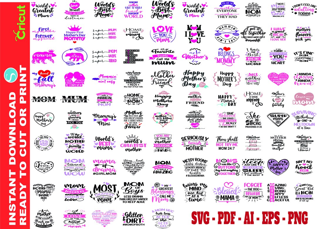 Mother's Day Svg - Mother's Day Bundle Mother's Day Pack - Mother's Day ...