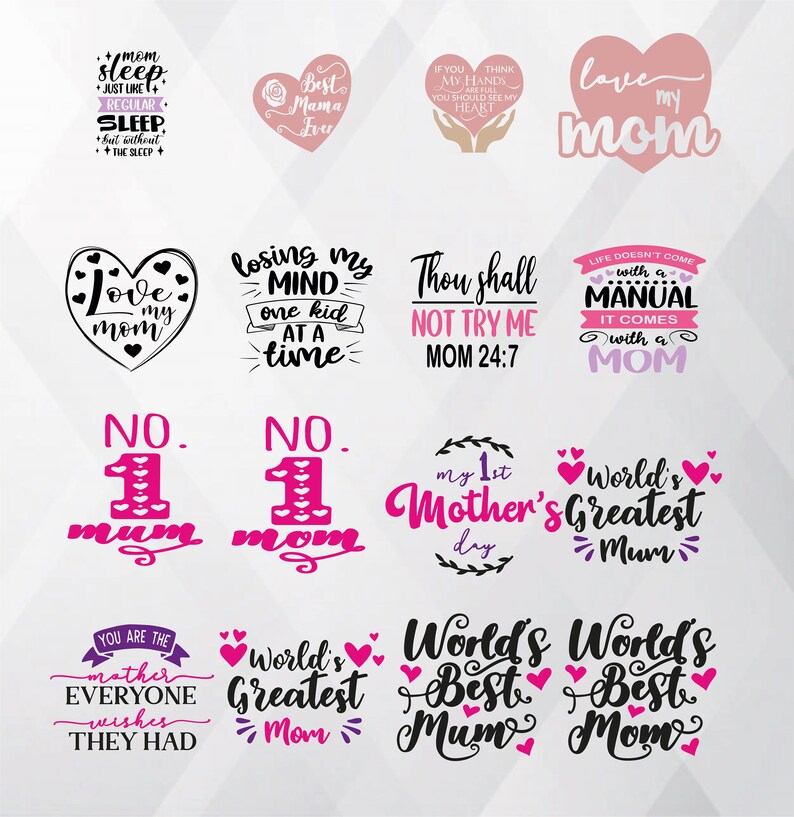 Mother's Day Mega Bundle - Mother's Day Svg - Mother's Day Pack ...