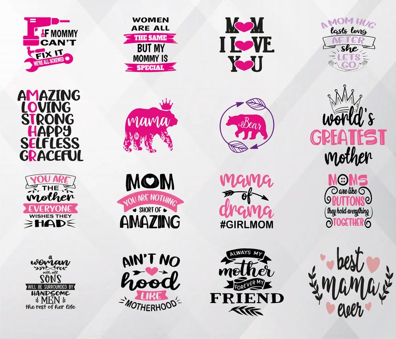 Mother's Day Mega Bundle - Mother's Day Svg - Mother's Day Pack ...