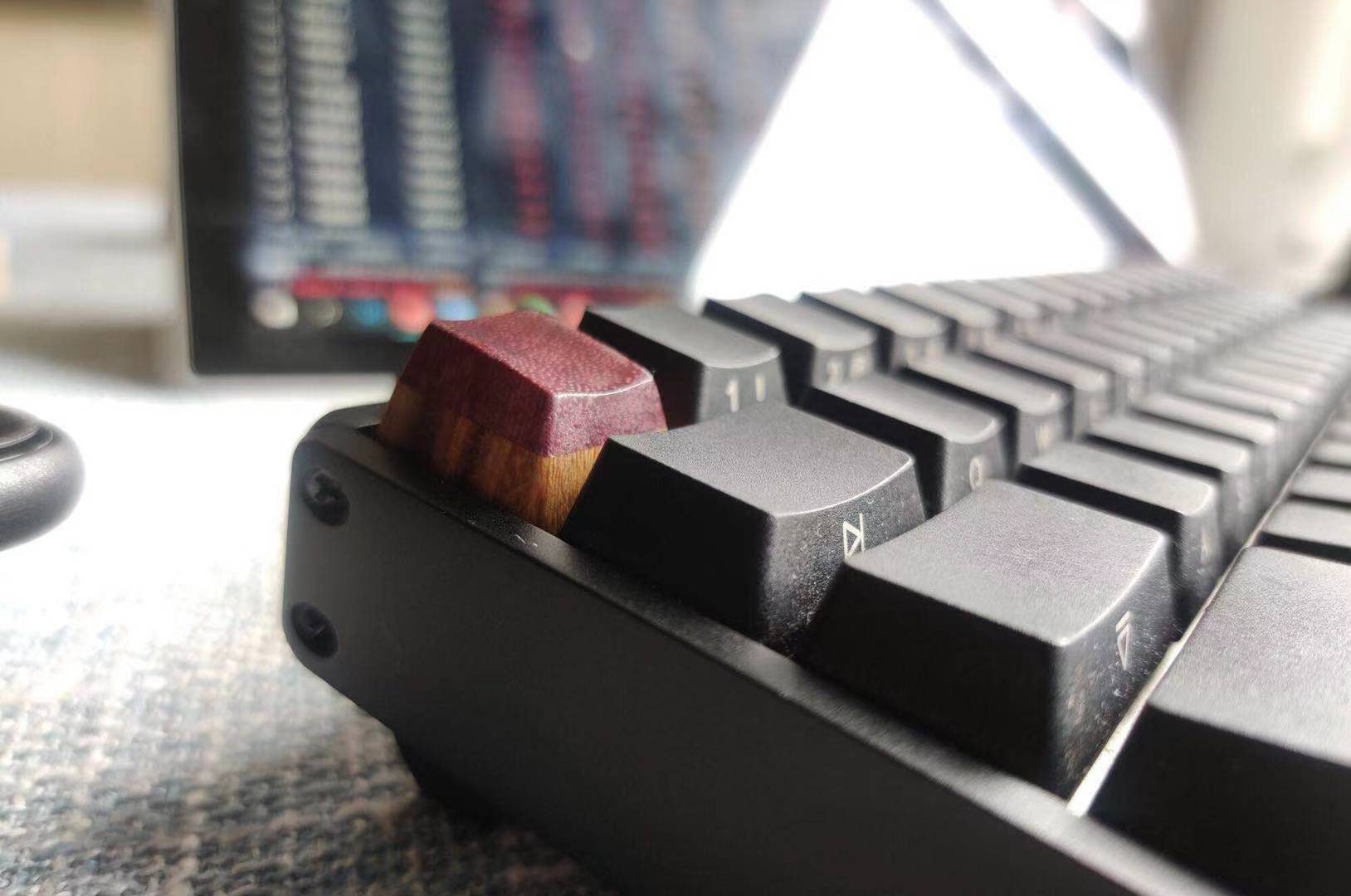 Hand-made double wood combined keycaps R4 height wooden | Etsy
