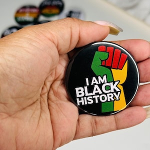 Black History Pinback Button |juneteenth Badge| Melanin Culture Bundle ...