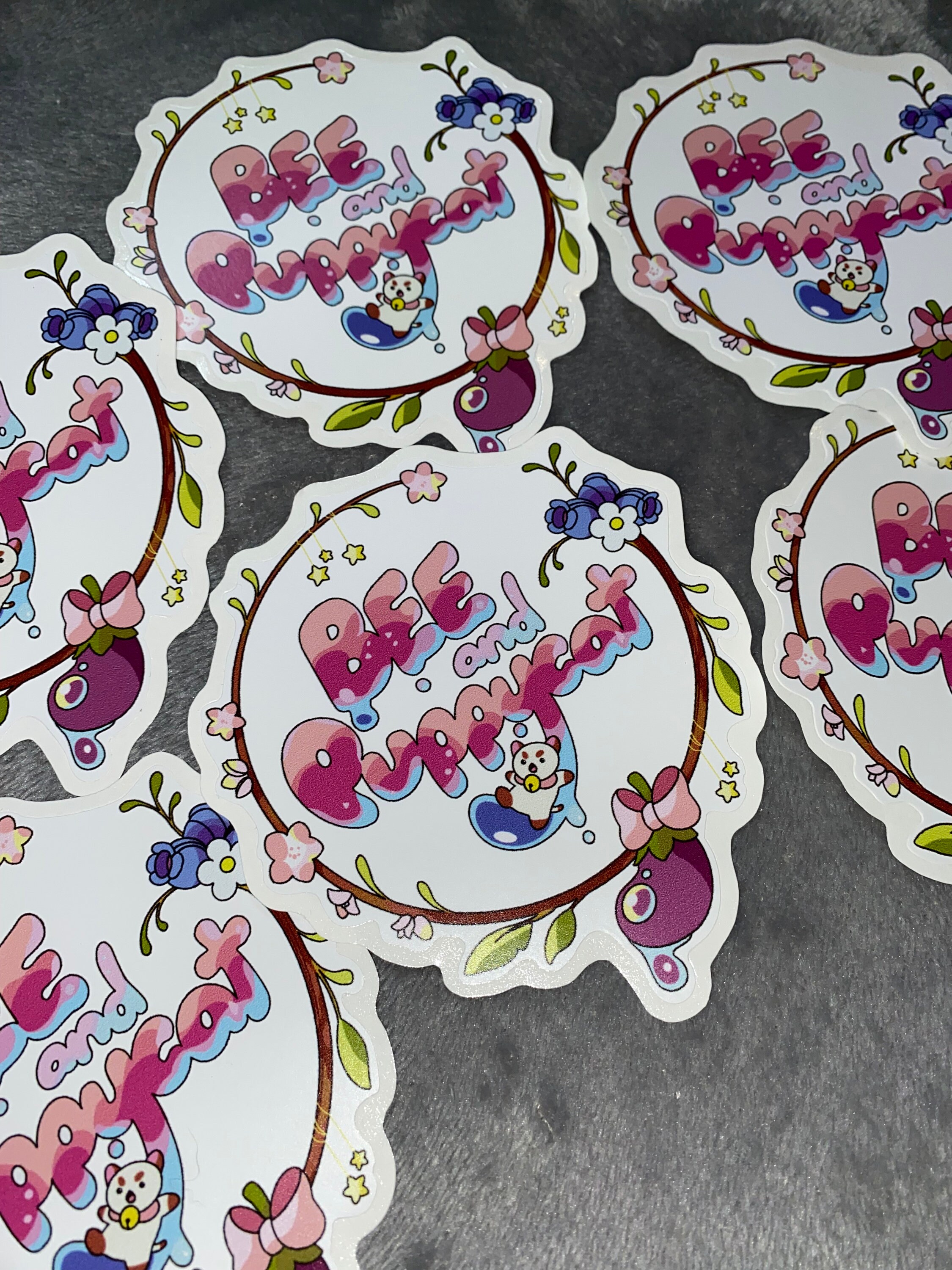 Bee and Puppycat Title Sticker Vinyl Sticker Puppycat - Etsy