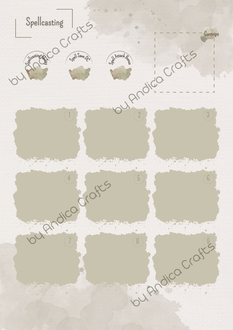 Dnd 5e Character Sheet Neutral - Etsy UK