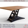 CNC Router Files for Wooden Table Legs, Industrial Style. CNC Vector ...