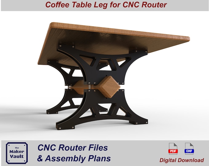 CNC Router Files for Wooden Table Legs, Industrial Style. - CNC Vector ...