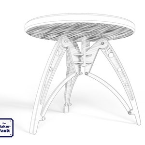 CNC Router Files for Wooden Designer Coffee Table Legs. - CNC Vector ...
