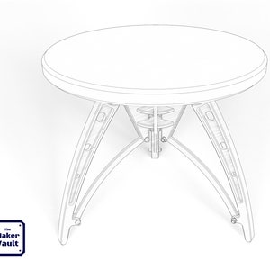 CNC Router Files for Wooden Designer Coffee Table Legs. - CNC Vector ...