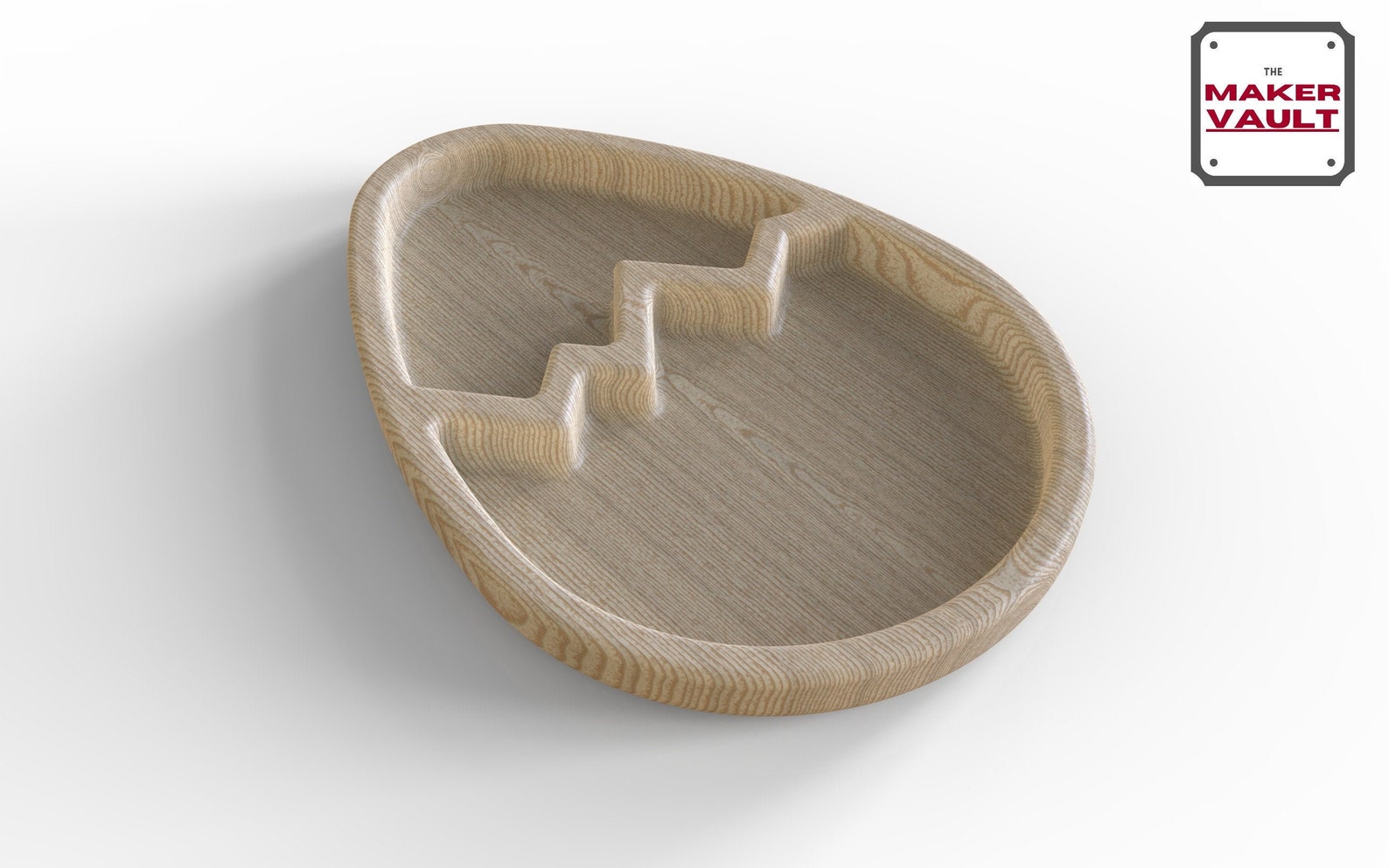CNC file for wooden Easter egg serving dish / tray. dxf svg | Etsy