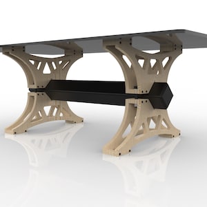 CNC Router Files for Wooden Table Legs, Industrial Style. - CNC Vector ...