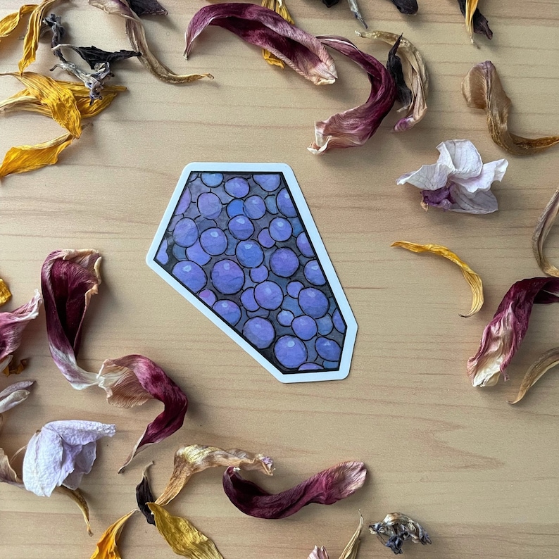 Final Fantasy XIV Low Poly Grape Sticker l Squape Sticker - Etsy España