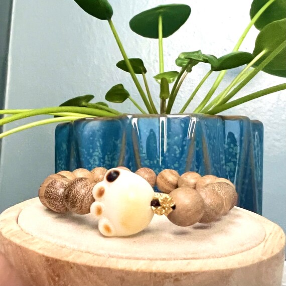 Machilus Milk Wood Bodhi Bracelet Kitten Cat Paw Lovely Cute - Etsy