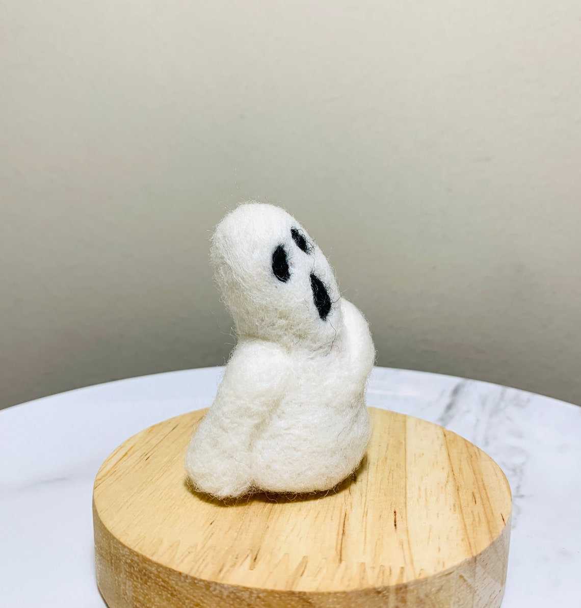Felt Ghost Ornament: Handmade Wool Halloween Decoration - Etsy