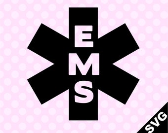 Paramedic EMS Svg Star of Life Monogram Medic SVG Png Eps Pdf Ai - Etsy