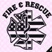 SVG & PNG - Fire and Rescue Flag Emblem - Etsy