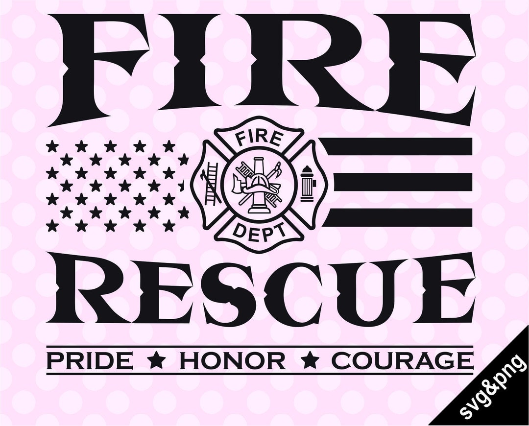 SVG & PNG - Fire Rescue - Etsy