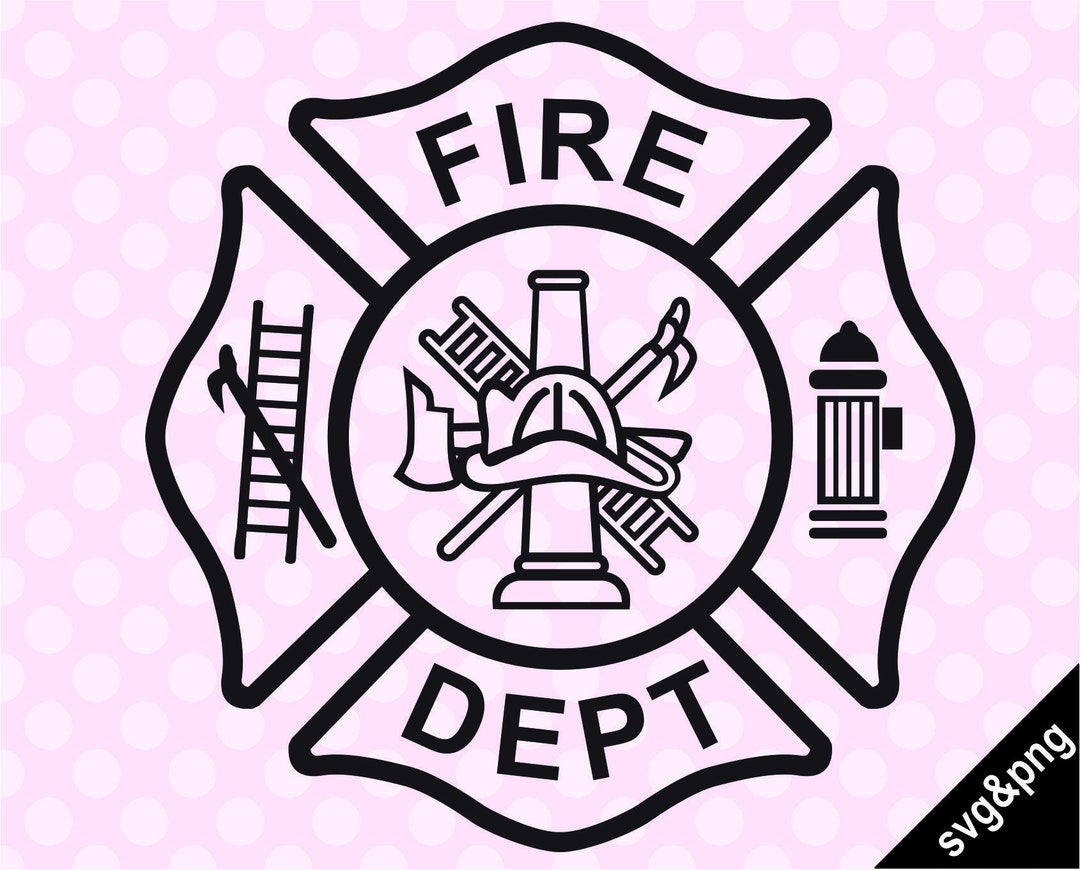 SVG & PNG - Fireman Maltese Cross - Etsy