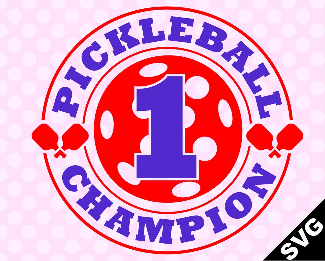 SVG Pickleball Champion - Etsy