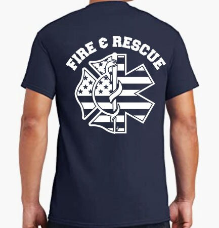 SVG Fire & Rescue Flag Emblem - Etsy