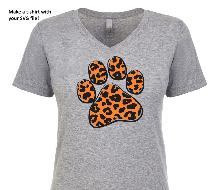 SVG Leopard Paw - Etsy