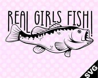 Girls Fishing SVG File Fishing Hook SVG Fish SVG Reel Girls - Etsy