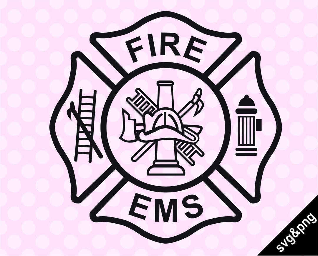 SVG & PNG - Fire/ems Maltese Cross - Etsy