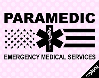 Paramedic Svg Png, Paramedic Flag Png, Ems Svg Cricut, Emt Png ...