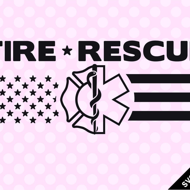 Fire and Rescue Logo - Etsy