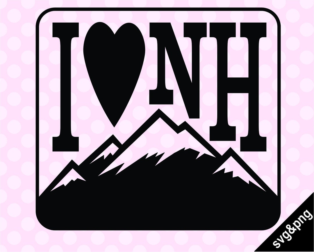 SVG & PNG - I Love NH - Etsy