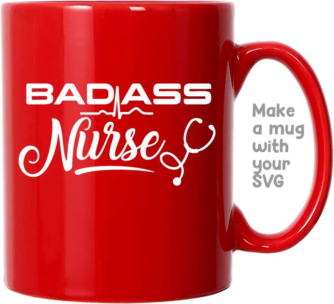 SVG & PNG - Bad Ass Nurse - Etsy