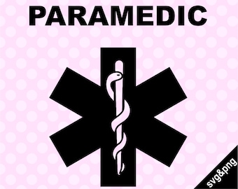 Distressed EMT Svg Paramedic Svg Eps Dxf Png Grunge Star of Life ...
