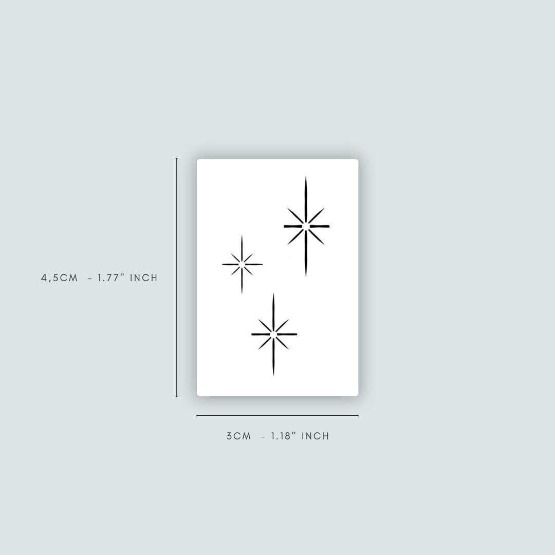 Stardust/sparkle Lined (set of 2) | Tattoo Lasts 1-2 Weeks | Semi ...