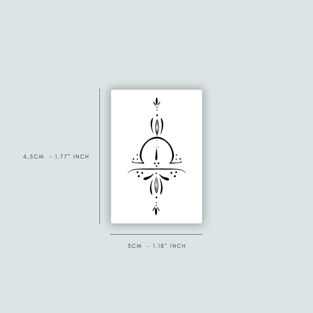 Libra Zodiac Sign set of 2 Tattoo Lasts 1-2 Weeks Semi-permanent ...
