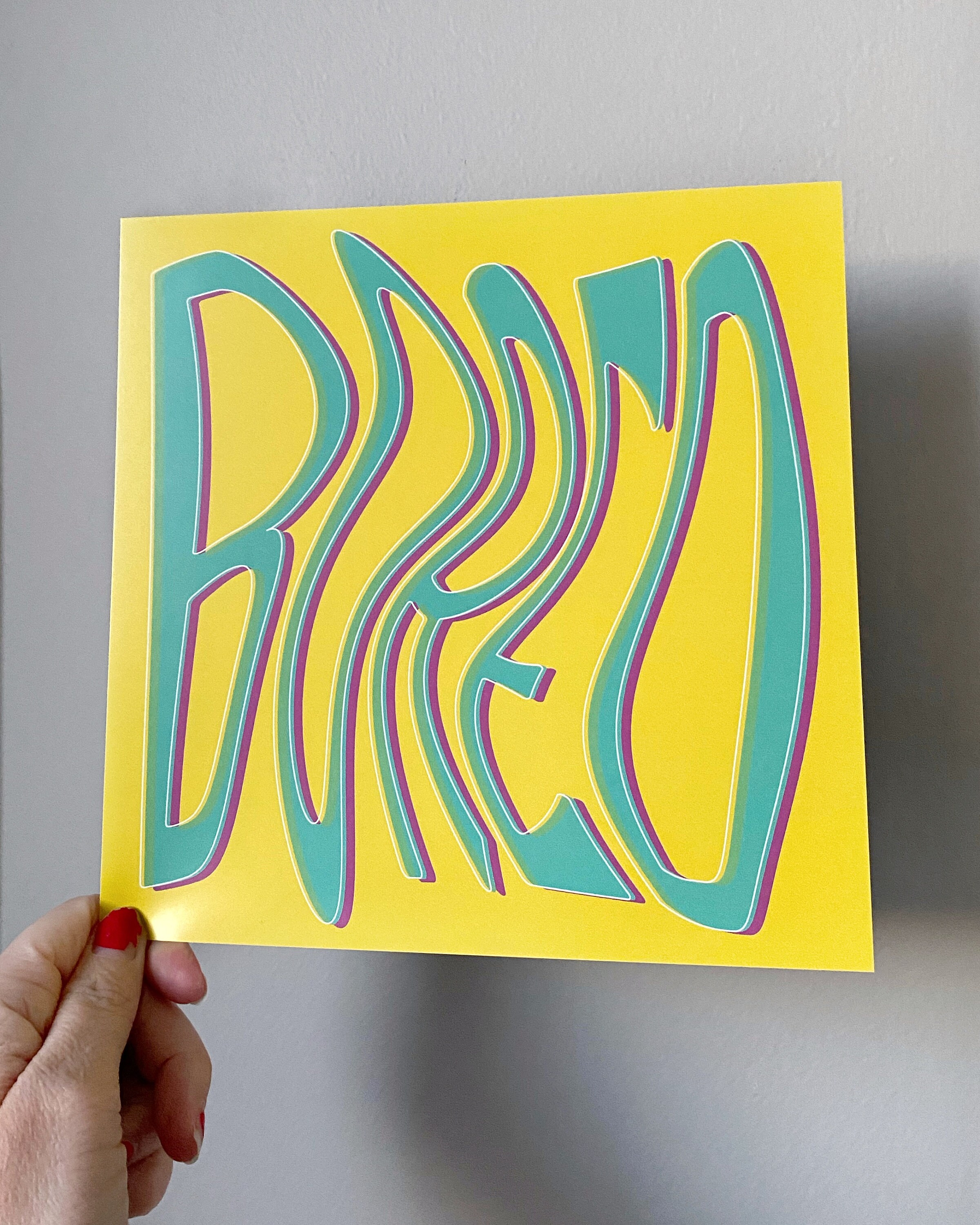 Bored-typography-art Print - Etsy