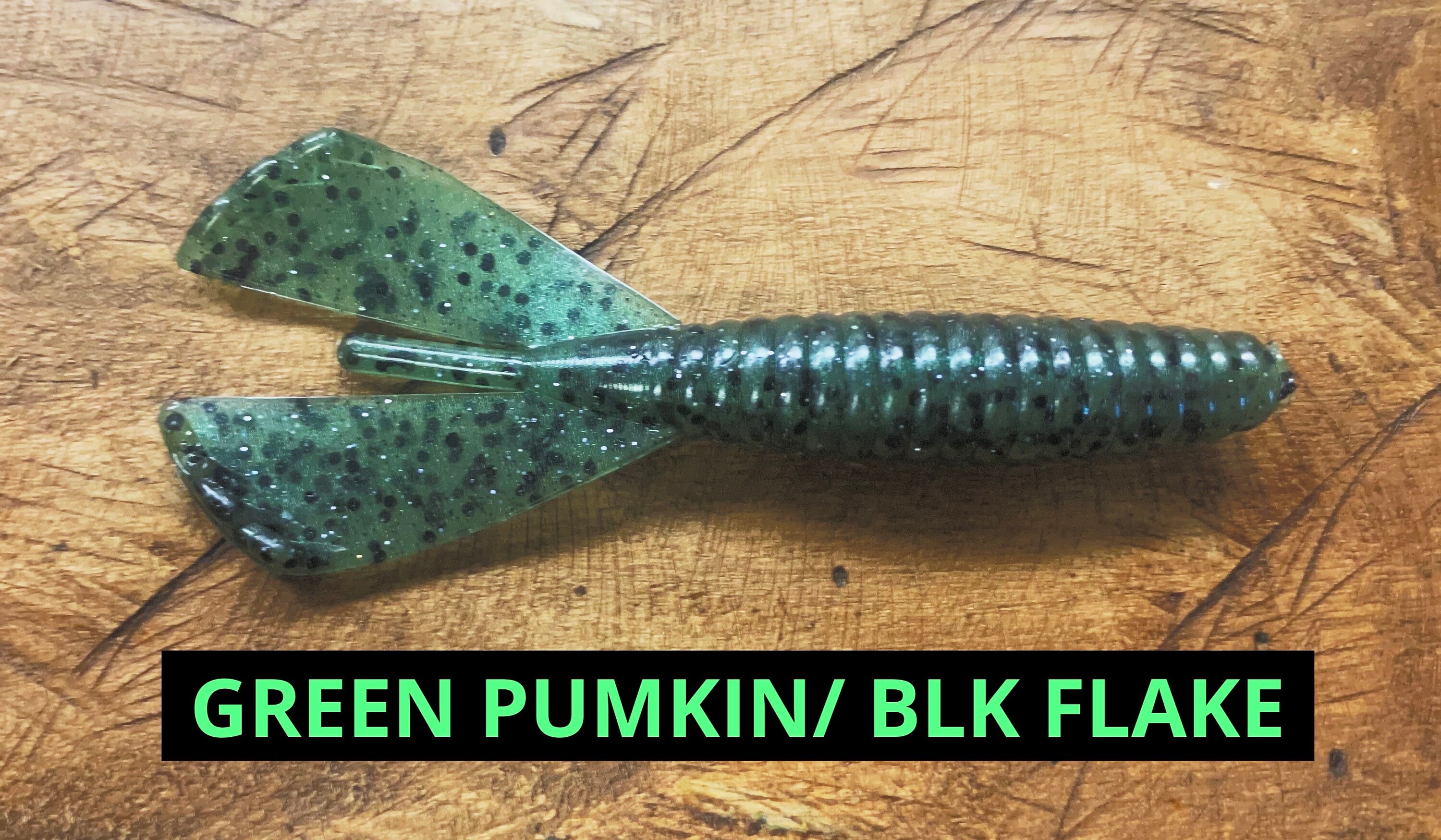 3.5” Phantom Grub Green Pumkin Black Flake QTY 6 - Etsy
