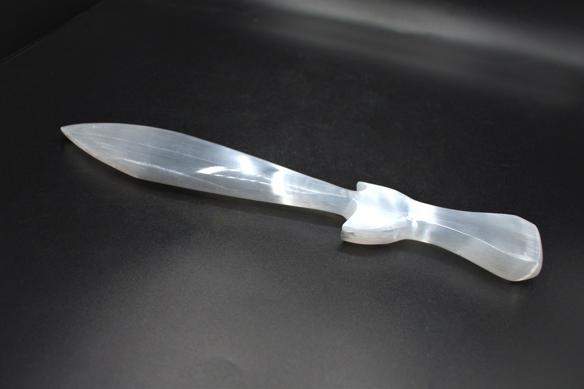 Selenite Sword 30cm/12 Selenite Dagger Selenite | Etsy