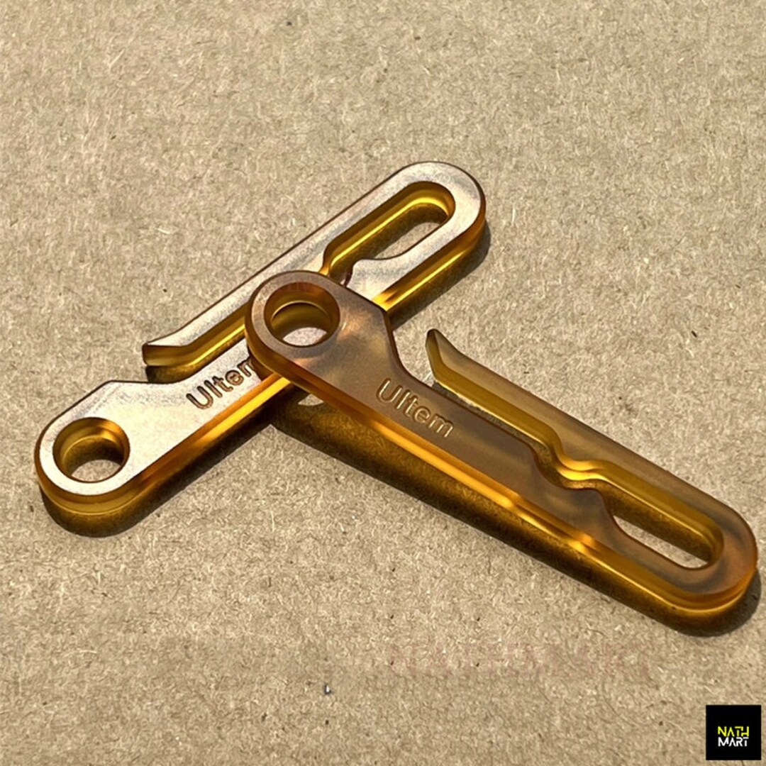 Ultralight EDC Keychain Durable Ultem PEI Key Ring Multifunctional Key ...