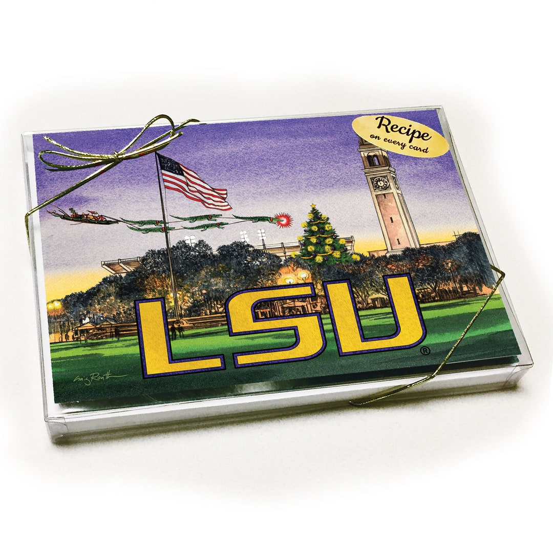 LSU Christmas Cards With Recipe - LSU Christmas on the Parade Grounds ...