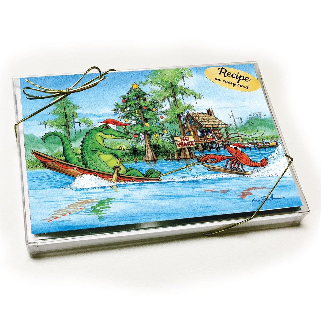 Louisiana Christmas Cards With Recipe - Christmas on the Water by ...