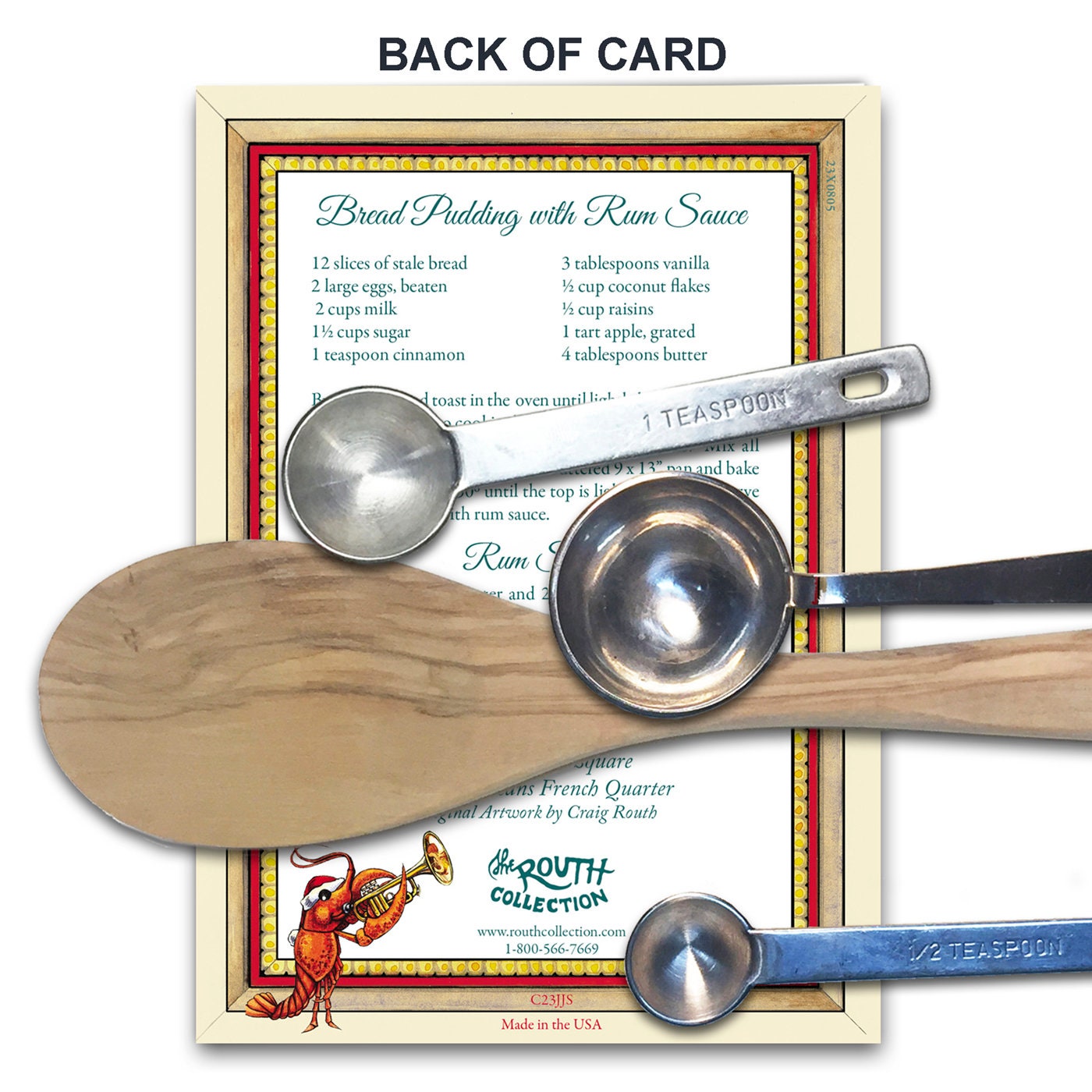 Louisiana Christmas Cards With Recipe - Jazz at Jackson Square, New ...