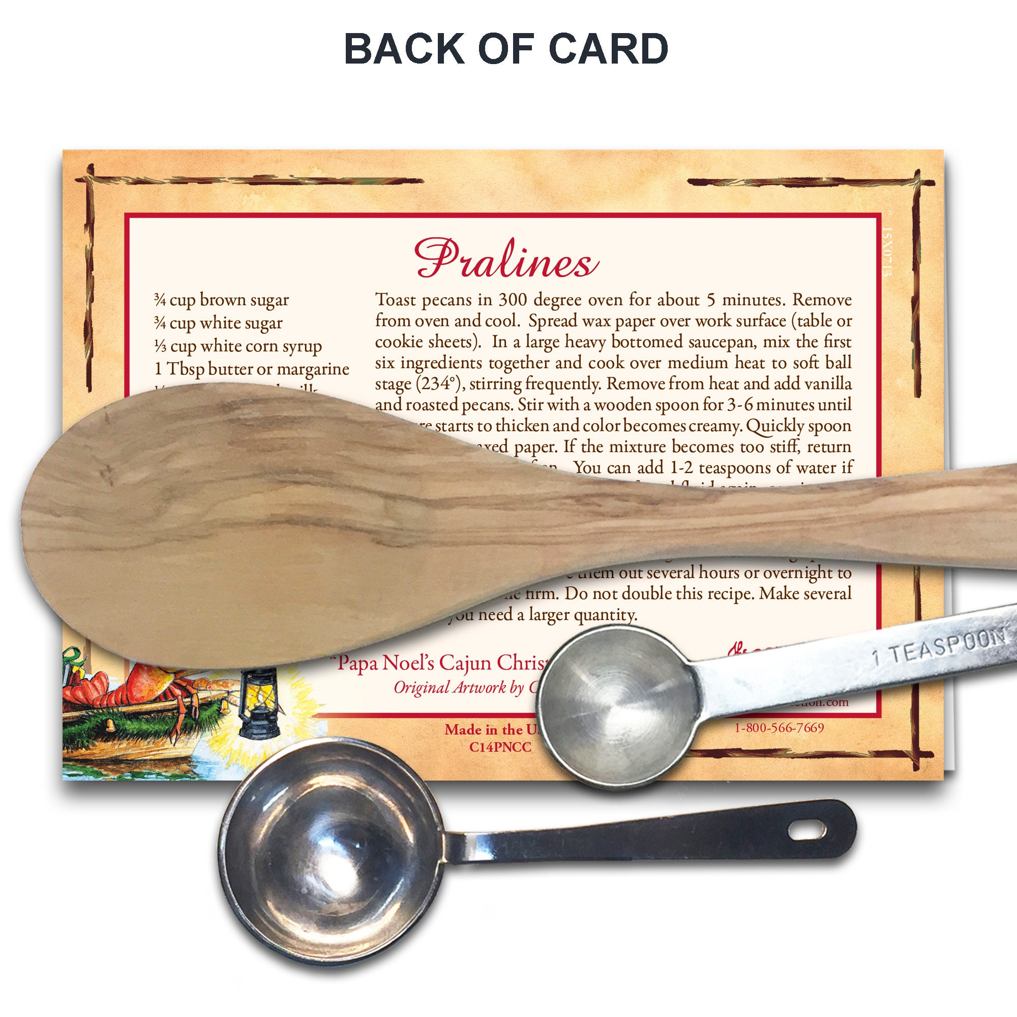 Louisiana Christmas Cards With Recipe - Papa Noel Cajun Christmas by ...