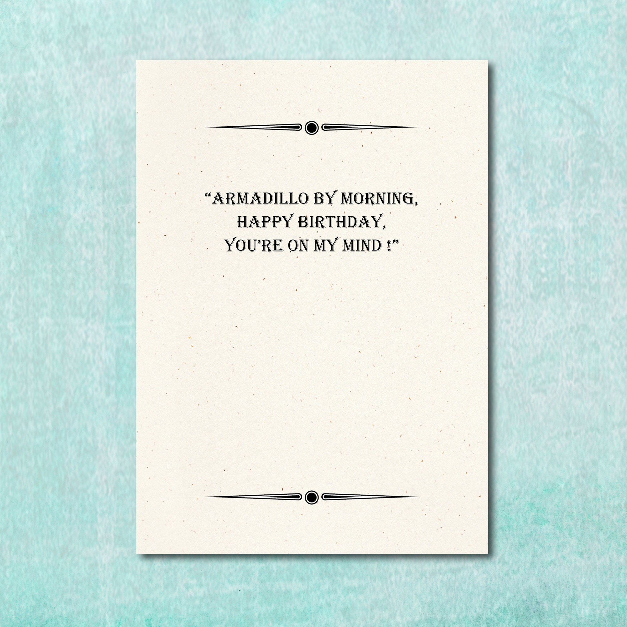 Texas Birthday Card - Armadillo Birthday by Artist, Craig Routh - Etsy