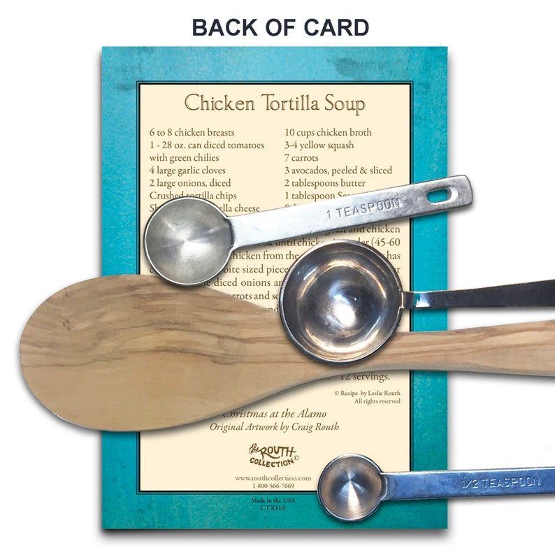 Texas Christmas Cards With Recipe - the Alamo Christmas by Artist Craig ...