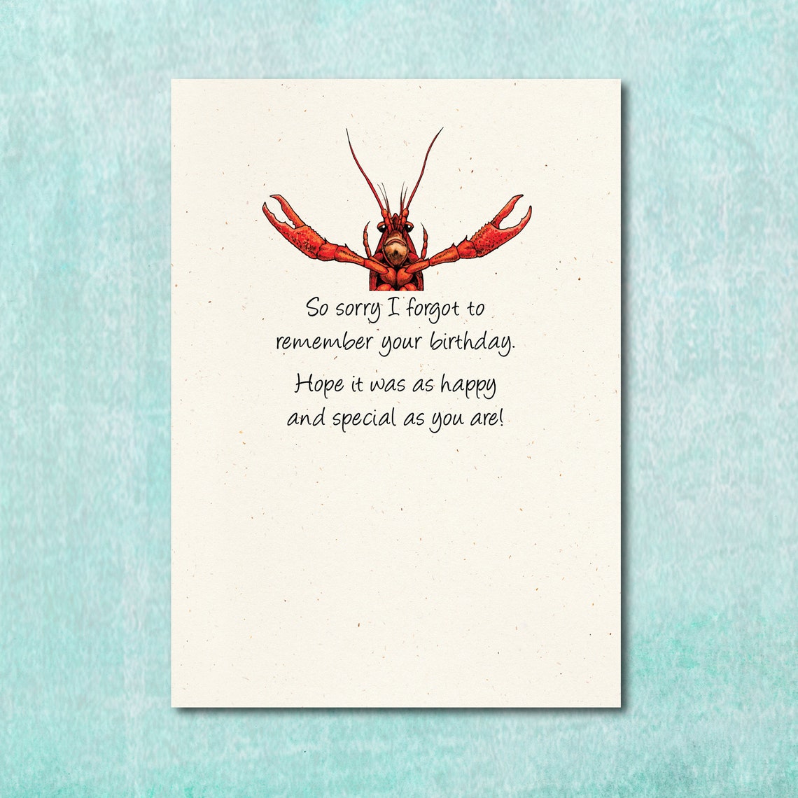 Louisiana Birthday Card - Boiling Mad Crawfish Birthday Card by Artist ...