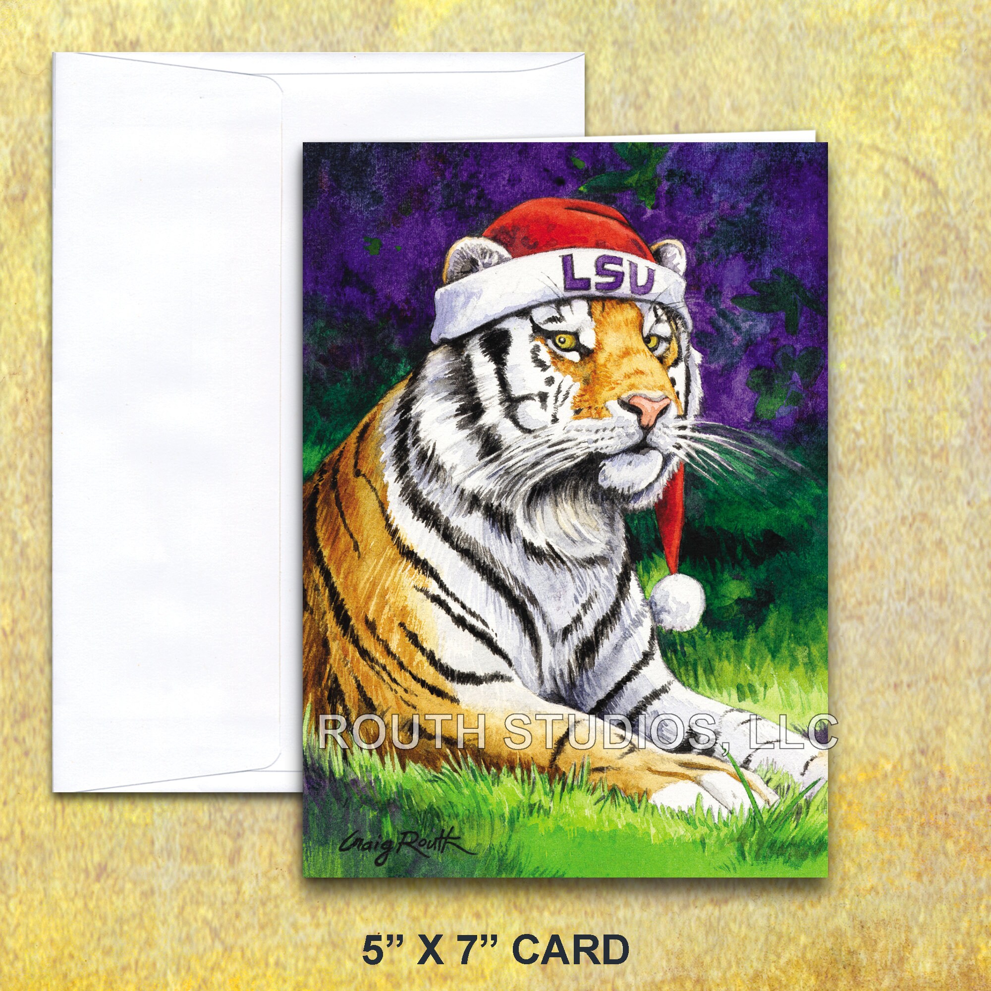 LSU Christmas Cards With Recipe - LSU Christmas Cat in the Hat by ...