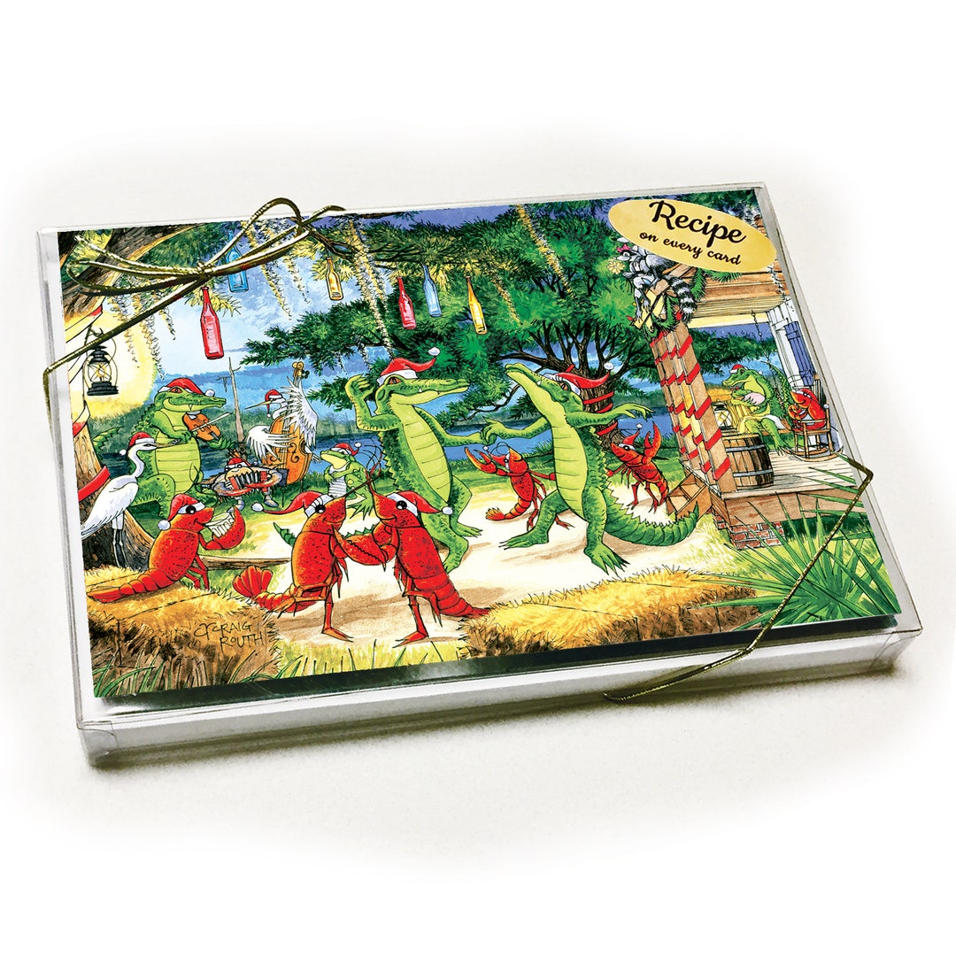 Louisiana Christmas Cards With Recipe - Christmas on the Bayou by ...