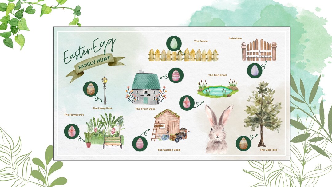 Easter Egg Hunt, Family Easter Egg Hunt, Easter Egg Hunt Map, Easter ...