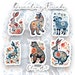 14 Rosemaling Friends Animal Folk Art Clip Art Bundle, Scandinavian ...