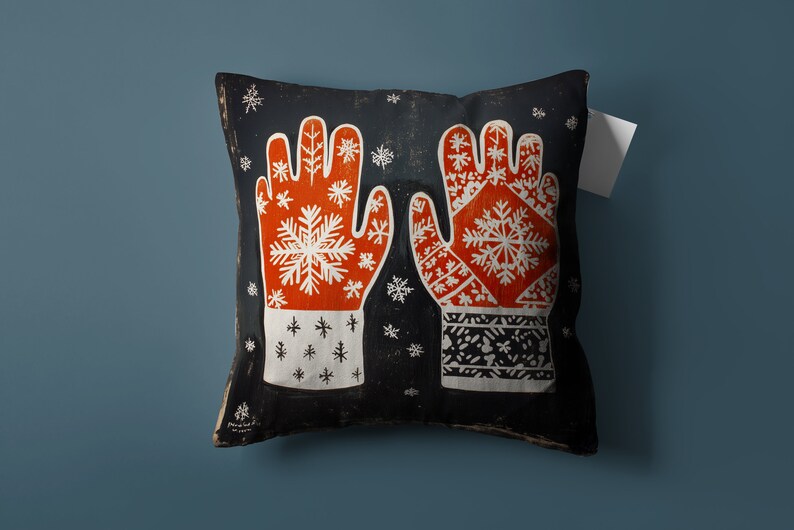 Scandinavian Winter Hygge Block Print Bundle, Winter Seamless Patterns ...